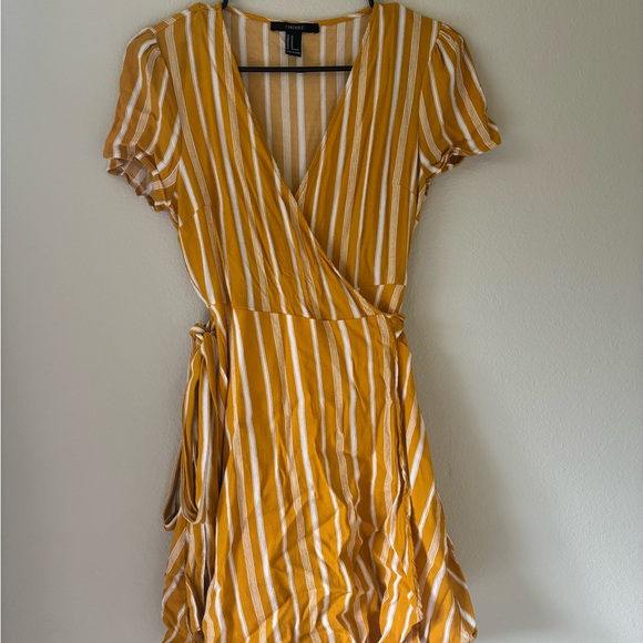 Forever 21 | Dresses | Dandelion Color Stripe Sundress Perfect ...